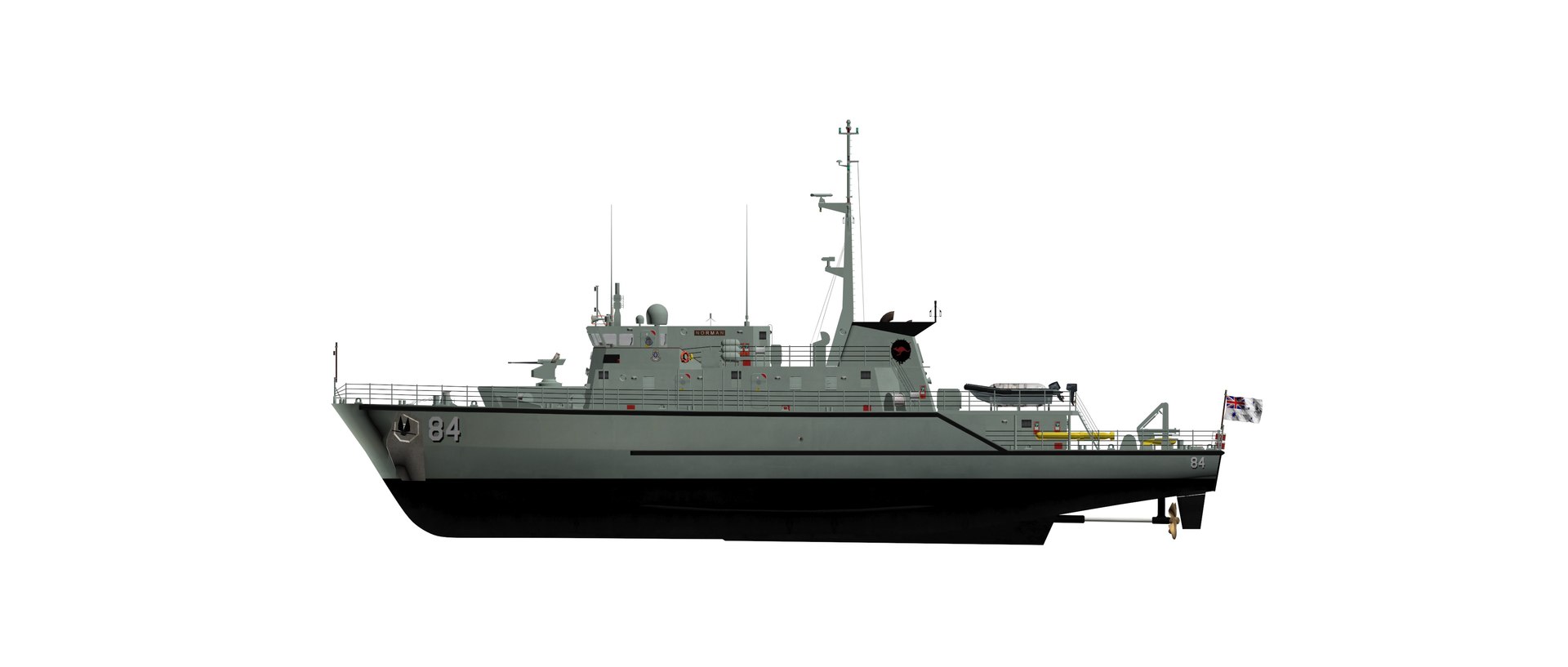 Huon Class Coastal Mine Hunter - HMAS Norman Model - TurboSquid 2039455