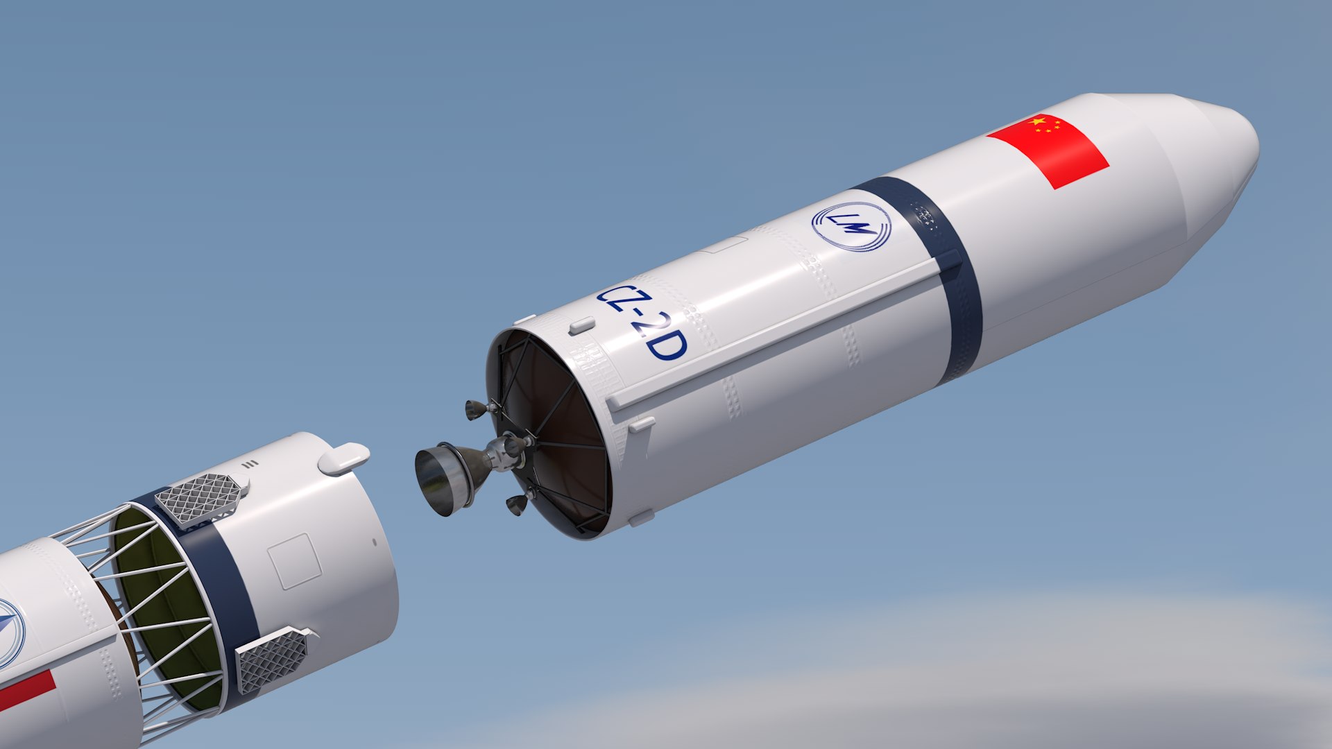 Long March CZ-2D model - TurboSquid 1996649