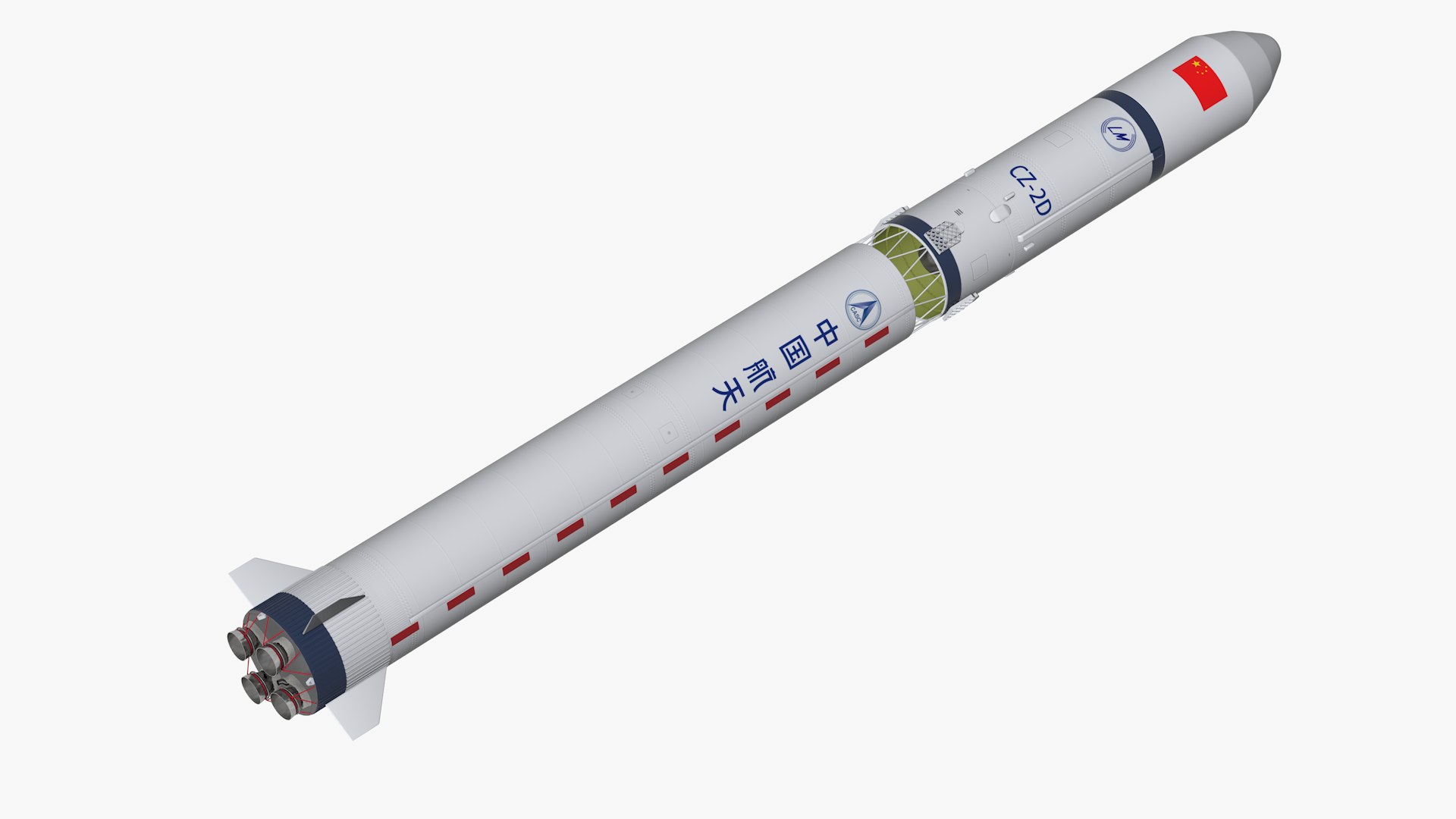 Long March CZ-2D Model - TurboSquid 1996649