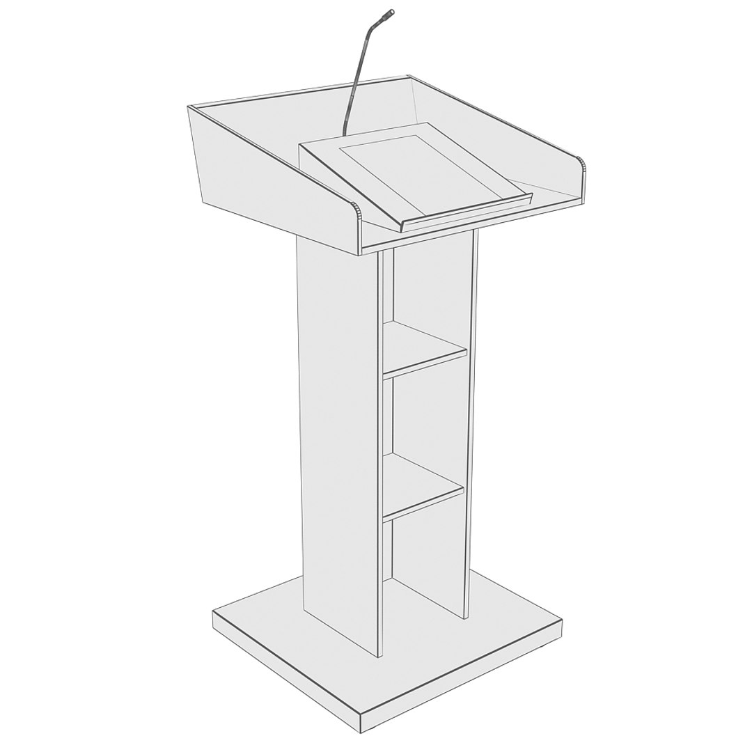 Lectern 3d Obj