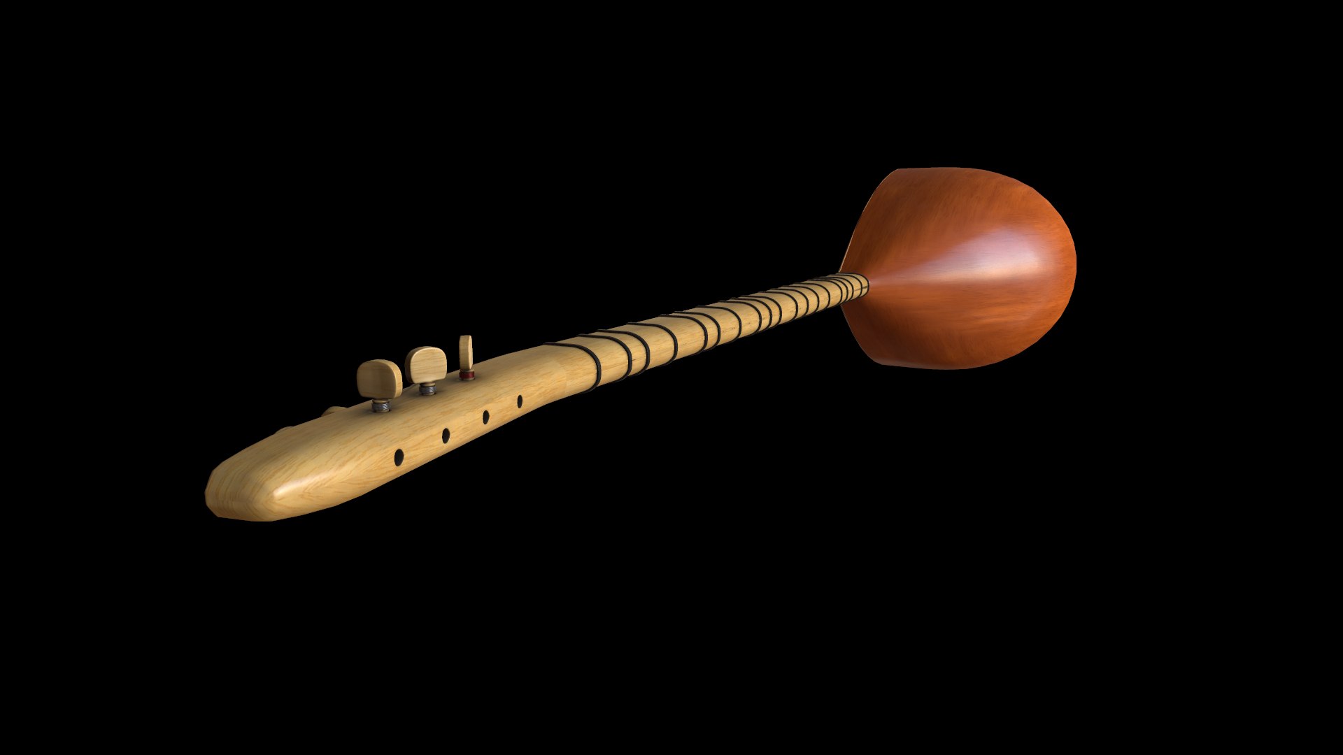 3D model Baglama Musical Folkloric Instrument - TurboSquid 1746326