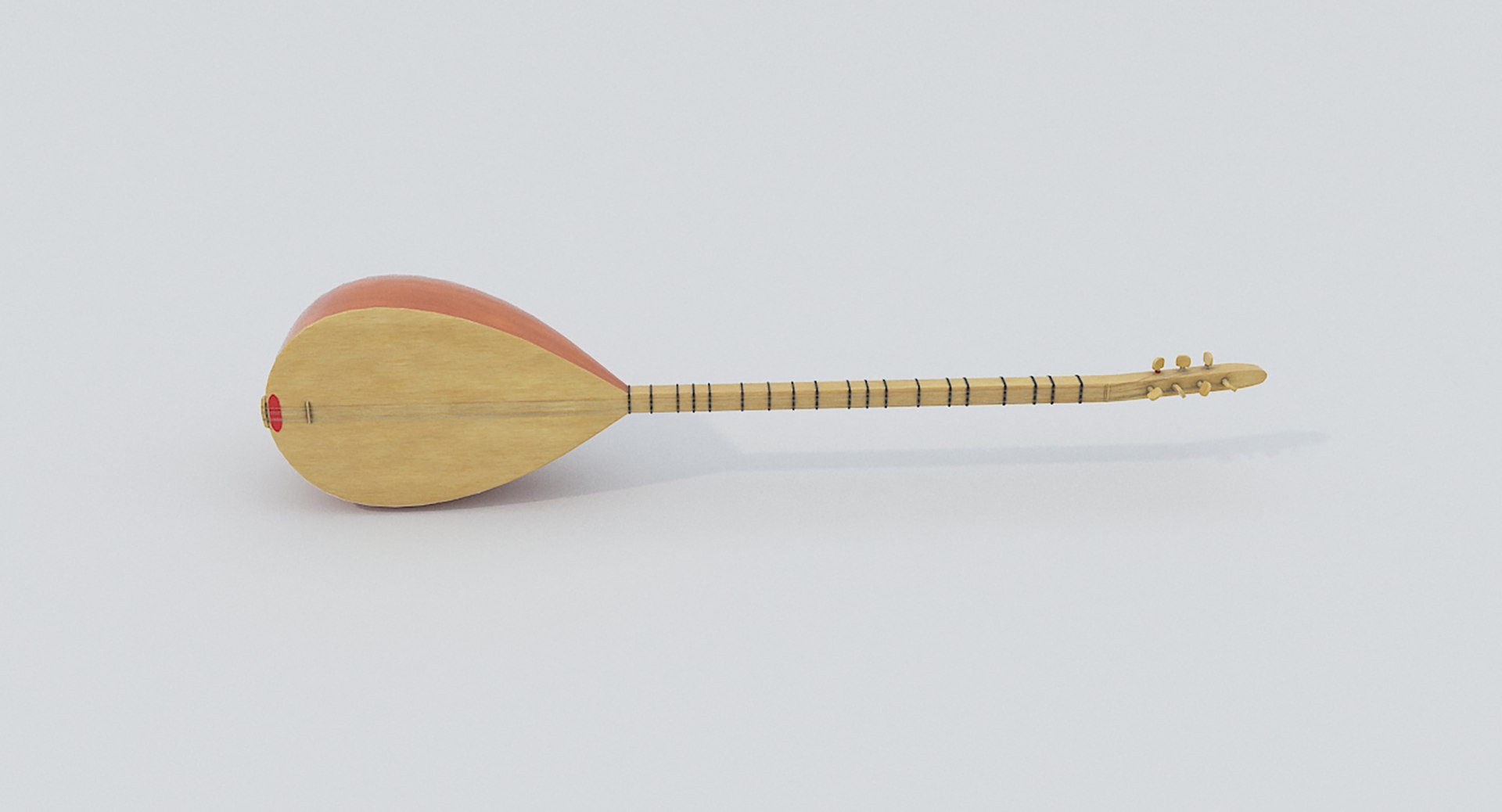 3D model Baglama Musical Folkloric Instrument - TurboSquid 1746326