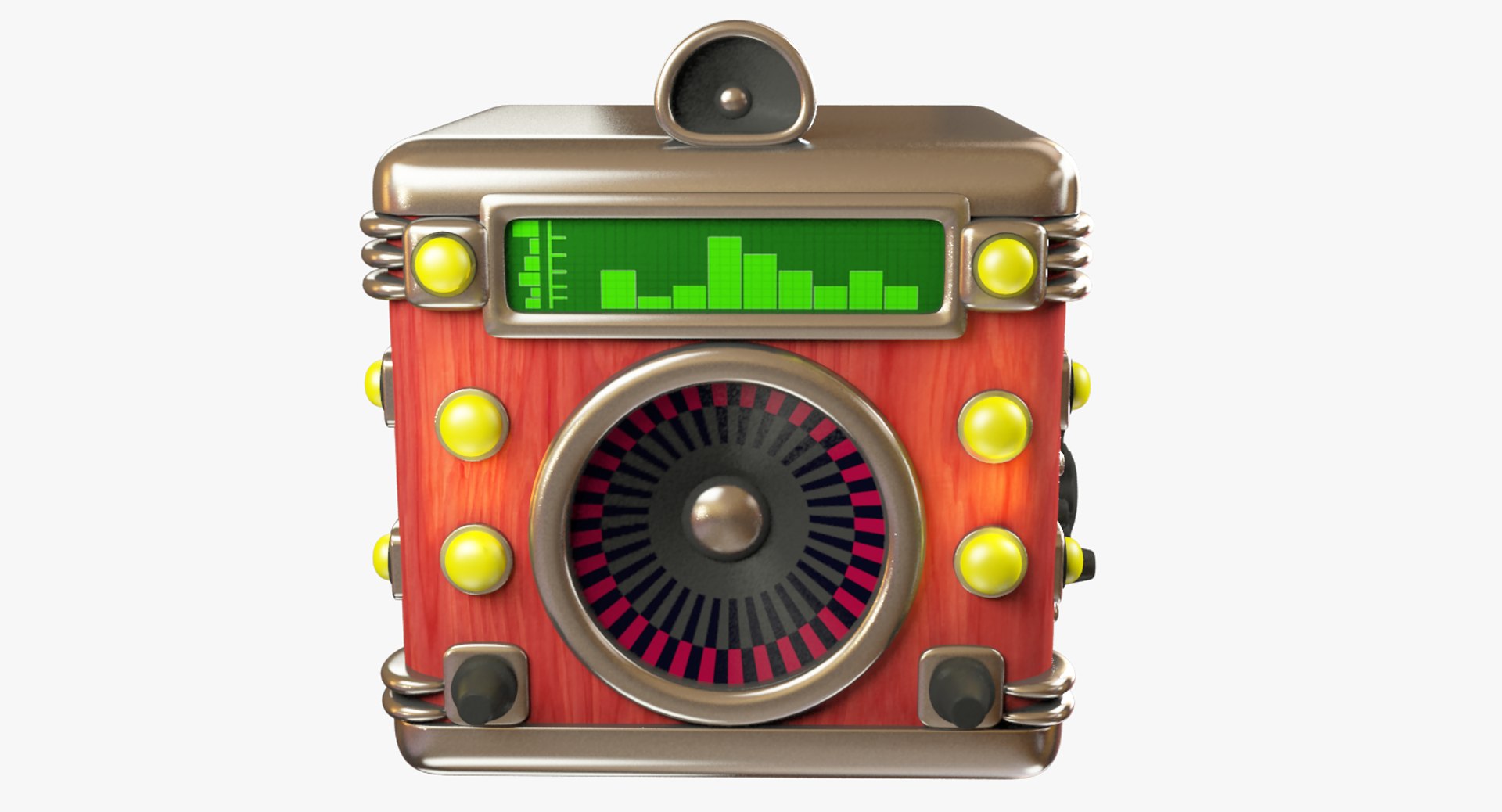 Stylized Music Box 3D Model - TurboSquid 1329683