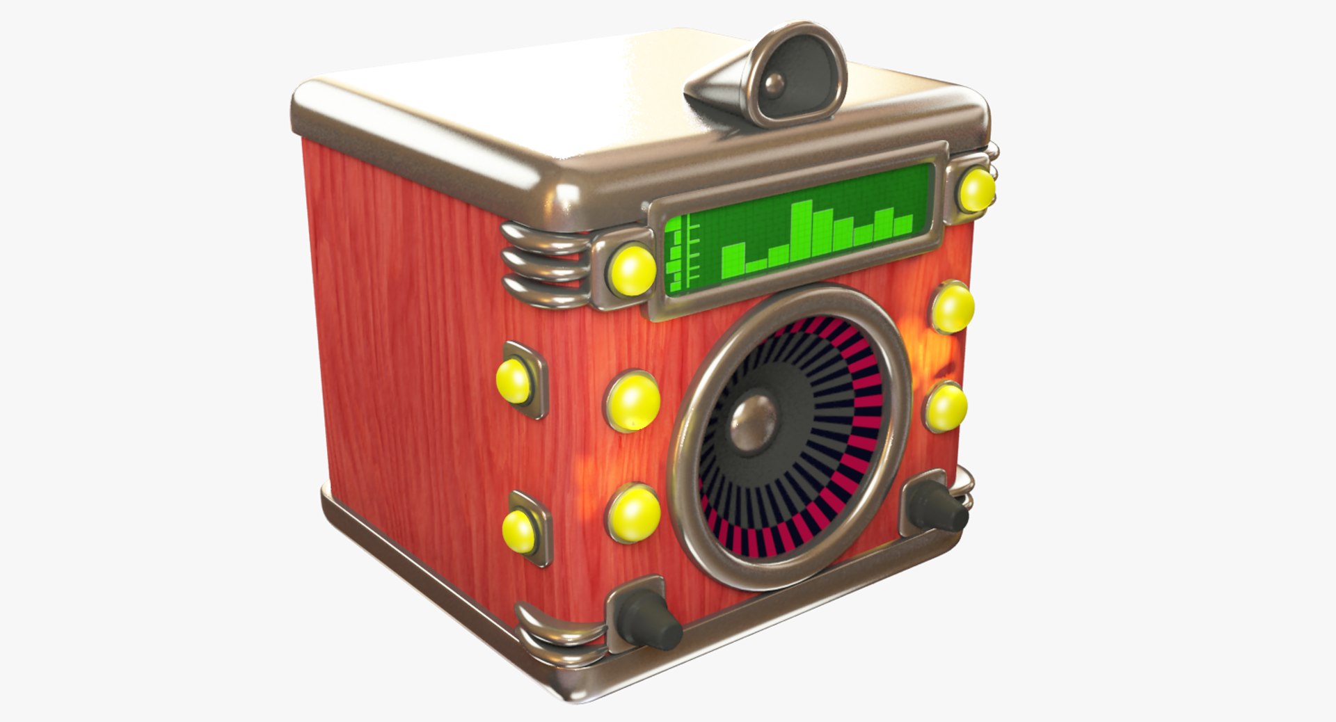 Stylized Music Box 3D Model - TurboSquid 1329683