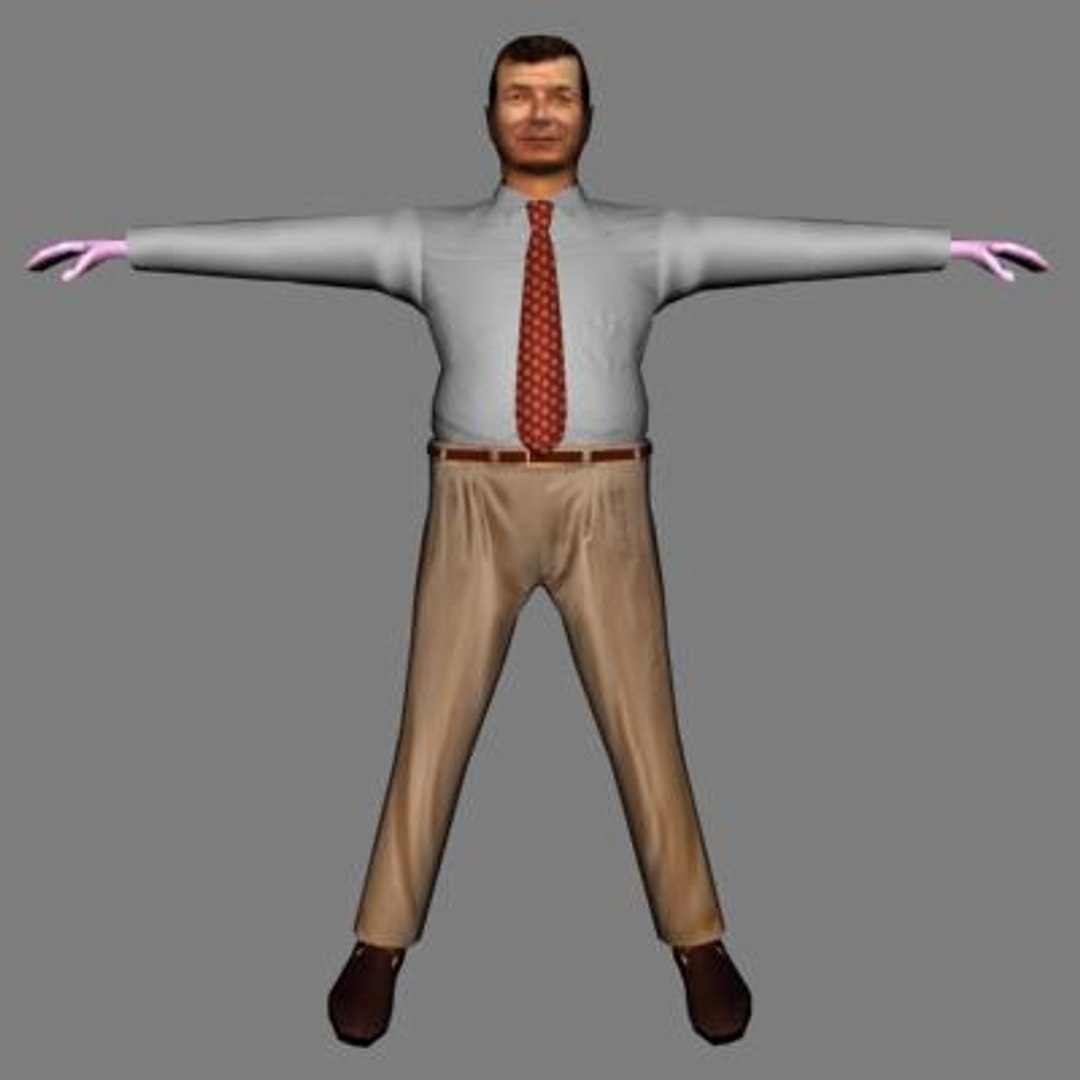 3d Model Character Man Male