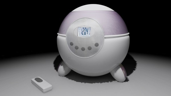 3D 3ds Max alarm clock tecnology