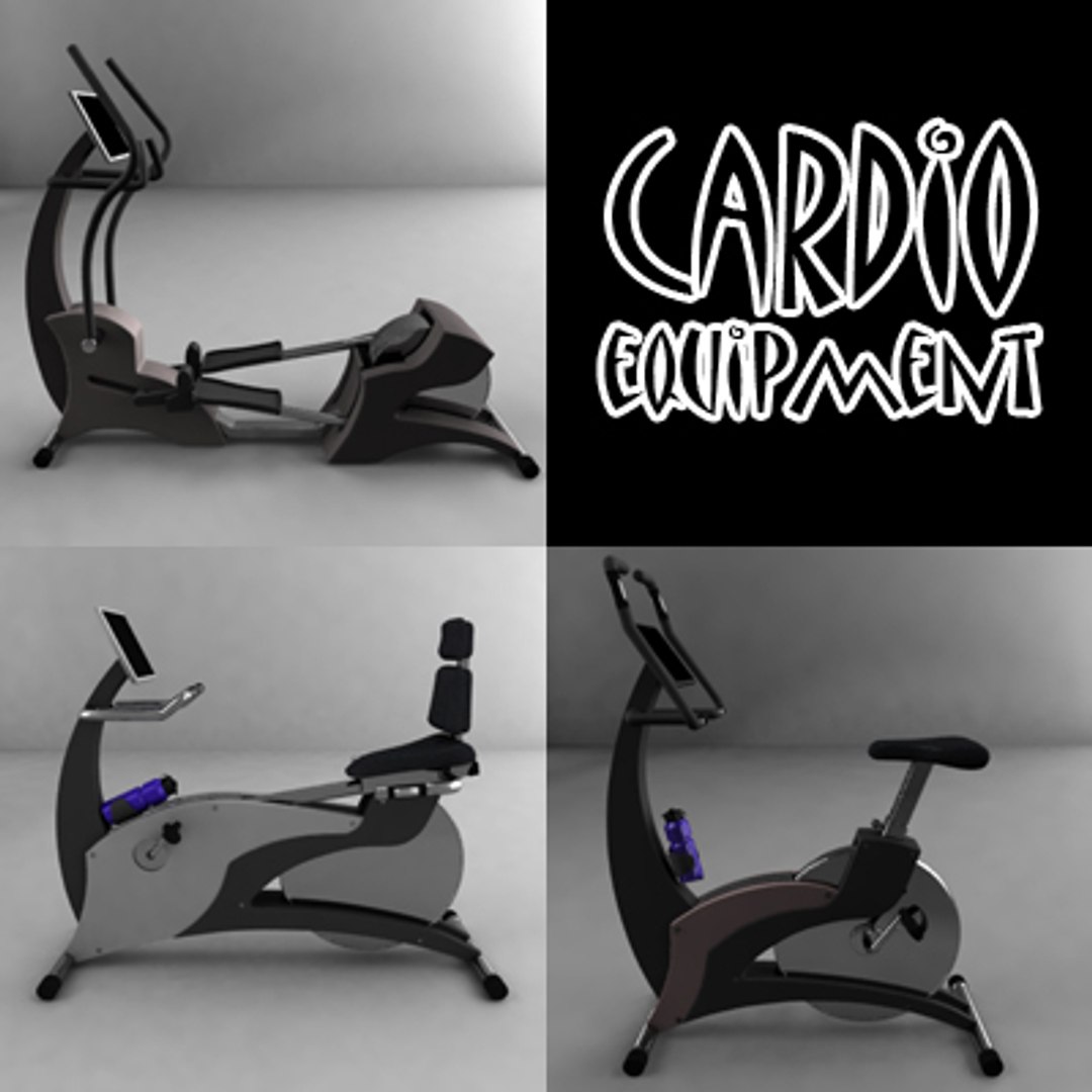 cardio equipment 3d 3ds