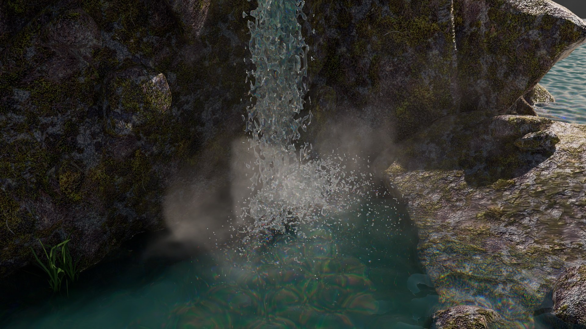 Loop simulation Waterfall Ver 1 3D model - TurboSquid 2171422