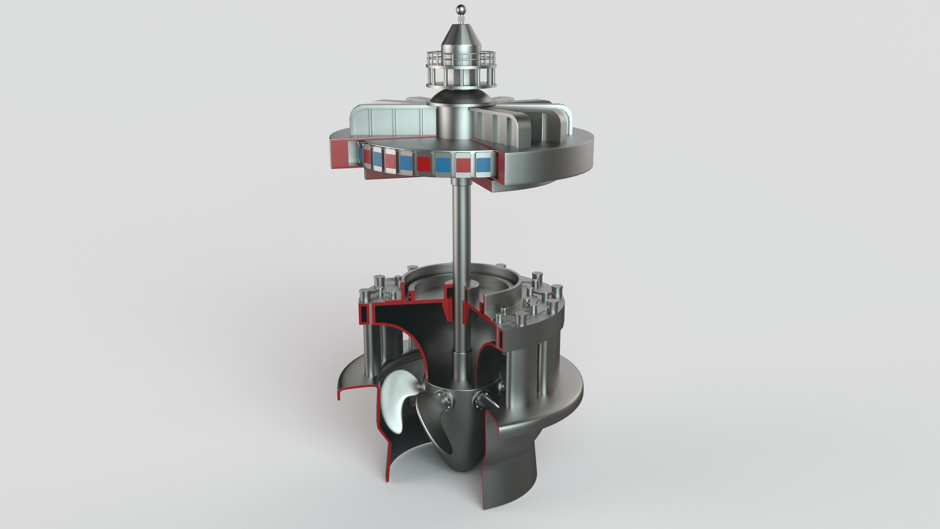 Hydro Power Generator 3D Model - TurboSquid 1477130
