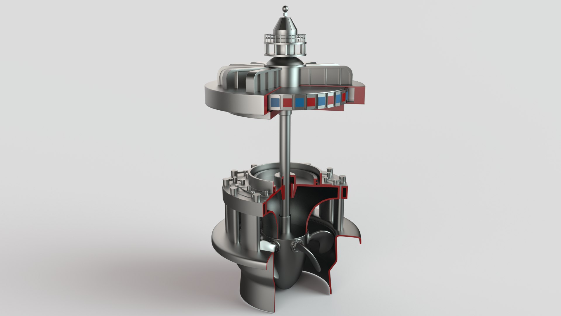 Hydro Power Generator 3D Model - TurboSquid 1477130