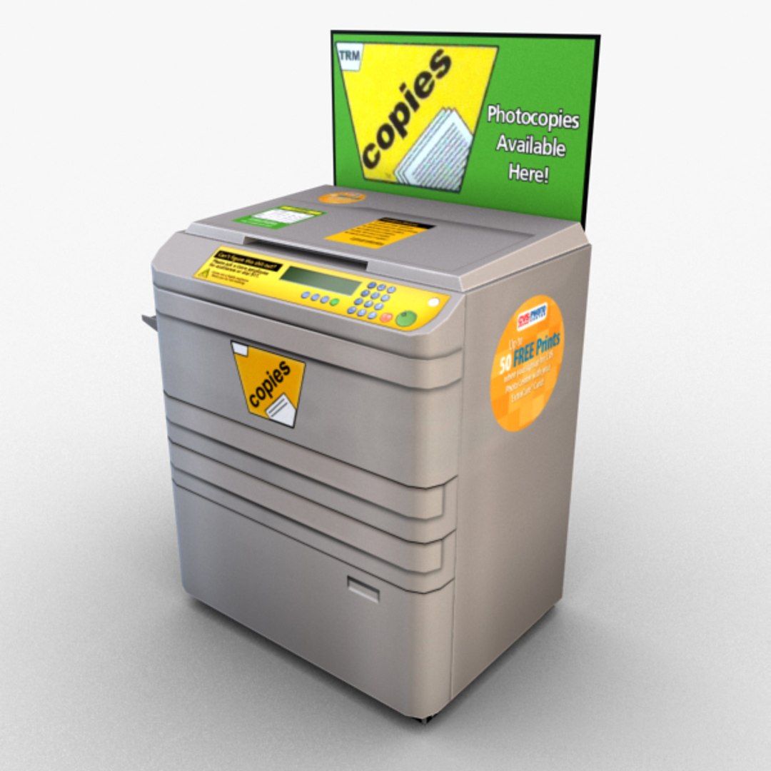 3d Model Retail Photocopier