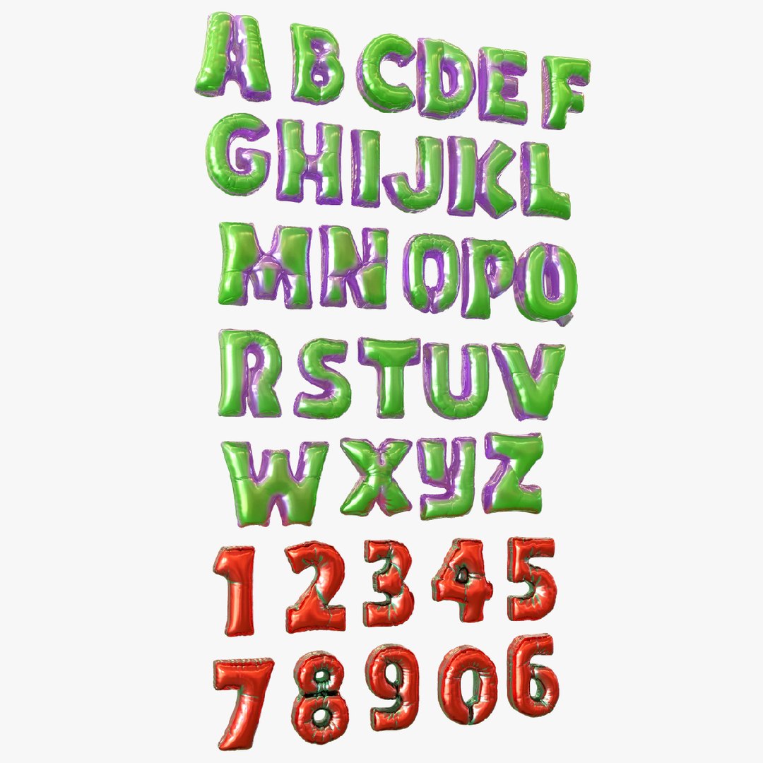 Balloon Inflatable Letters 3D - TurboSquid 1982910