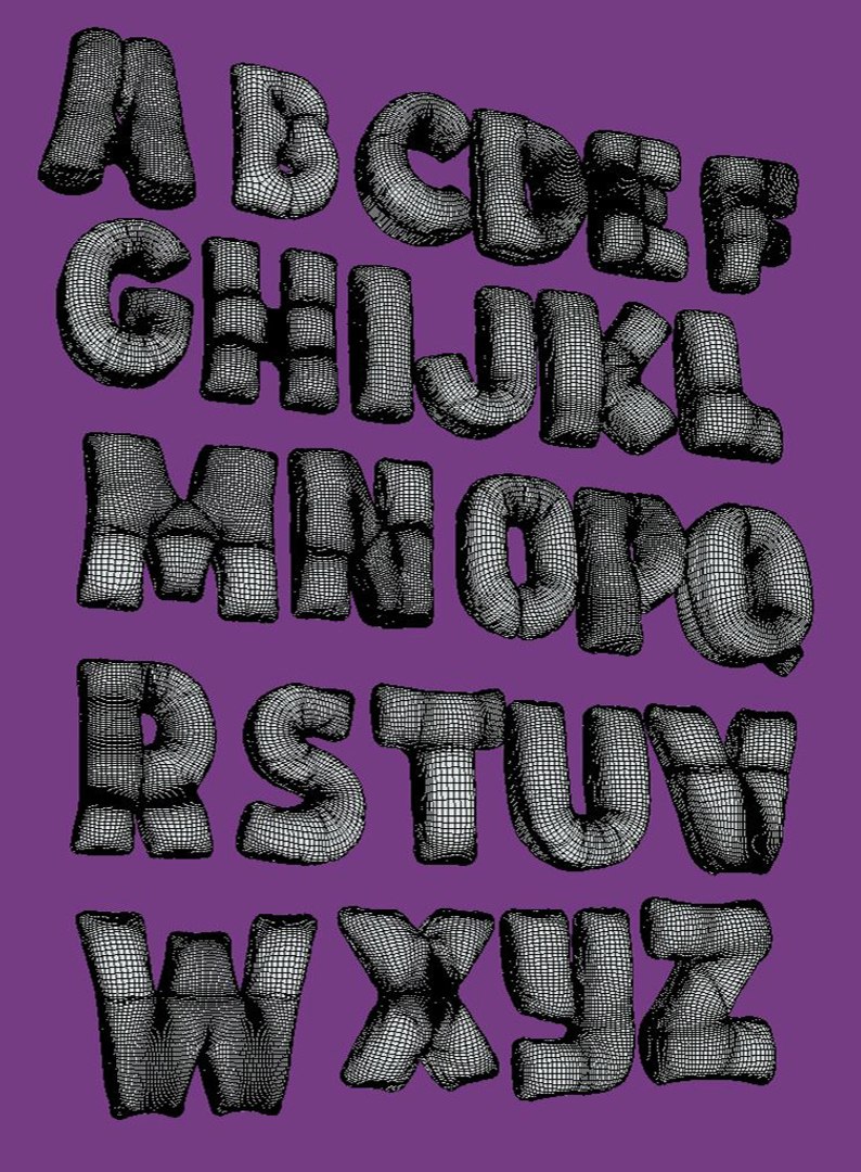 Balloon Inflatable Letters 3D - TurboSquid 1982910