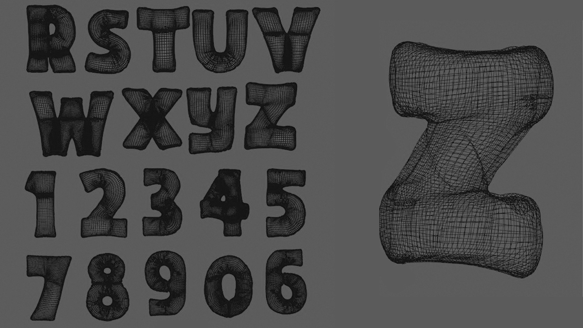 Balloon Inflatable Letters 3D - TurboSquid 1982910