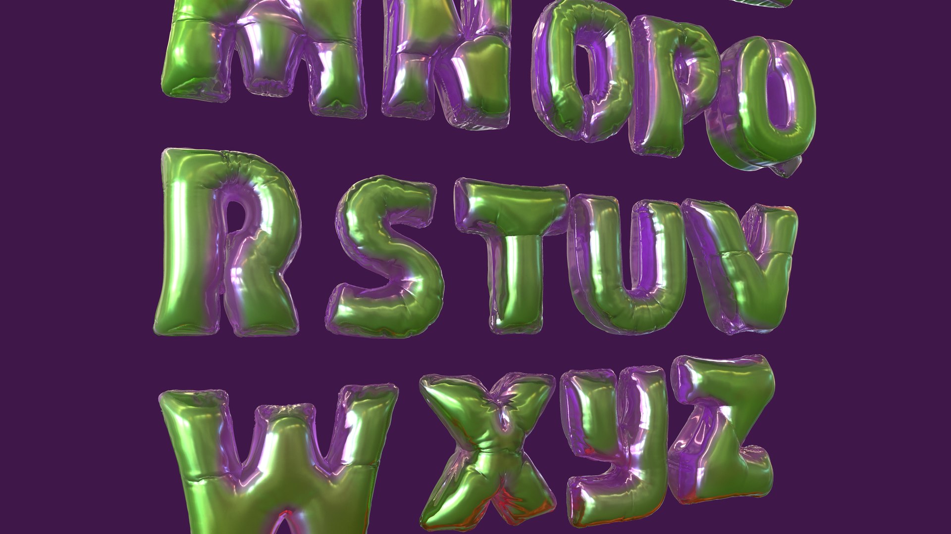 Balloon Inflatable Letters 3D - TurboSquid 1982910
