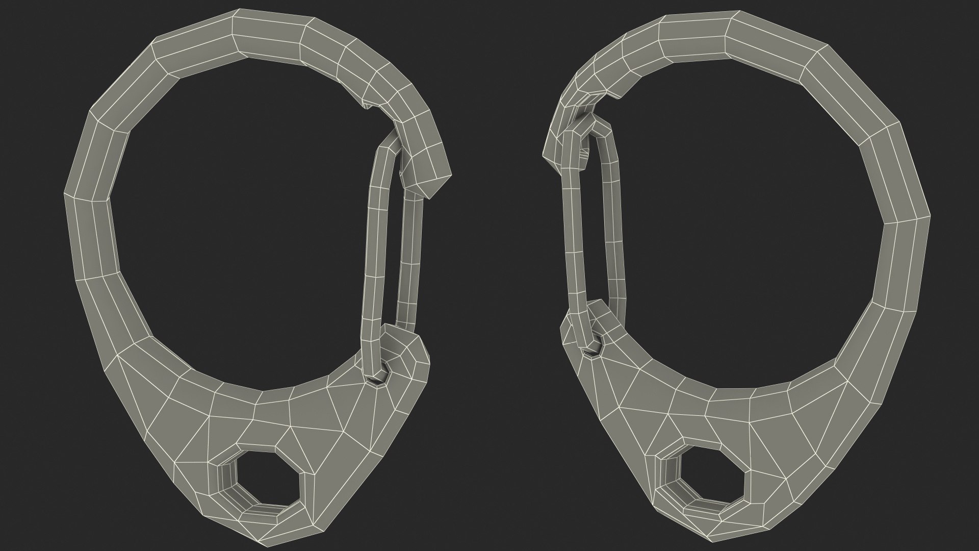 Metal Claw Clasp Black Set 3D - TurboSquid 1777268