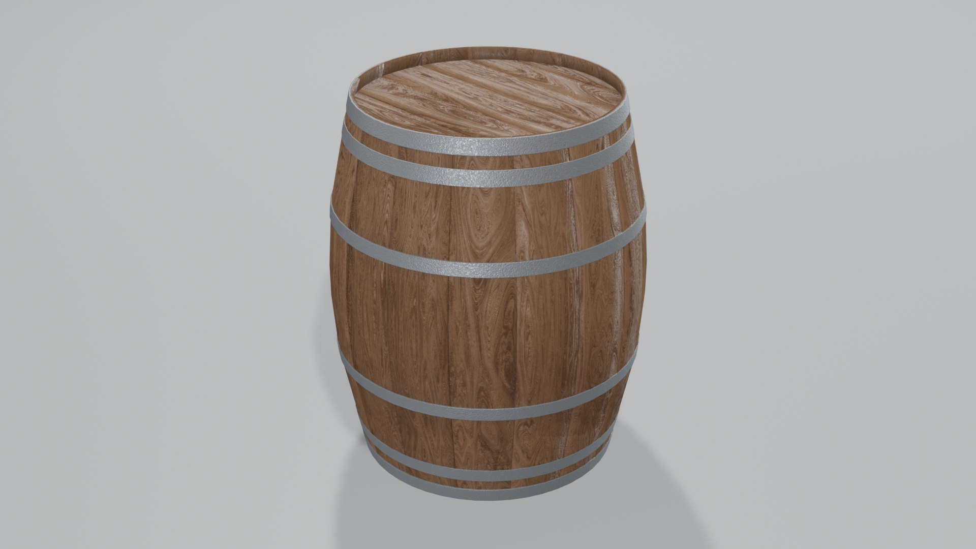 3D Medium Toasted Burgundy Barrel Model - TurboSquid 2424850