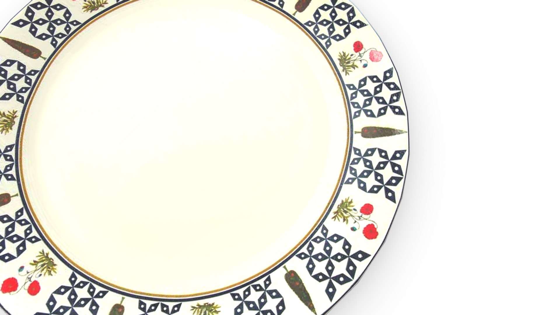 Vintage Dinner Plate Model - TurboSquid 1735444