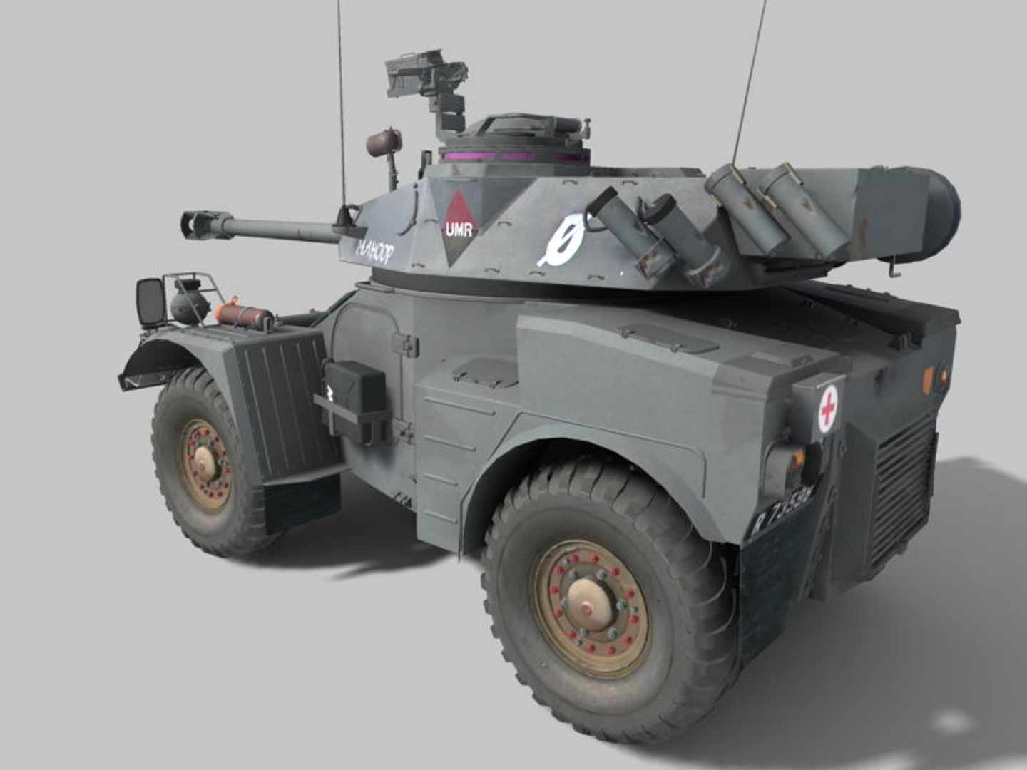 3d south africa eland armored car model