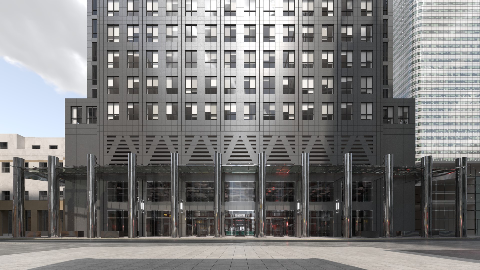 Canary Wharf Estate 3D Model - TurboSquid 2334853