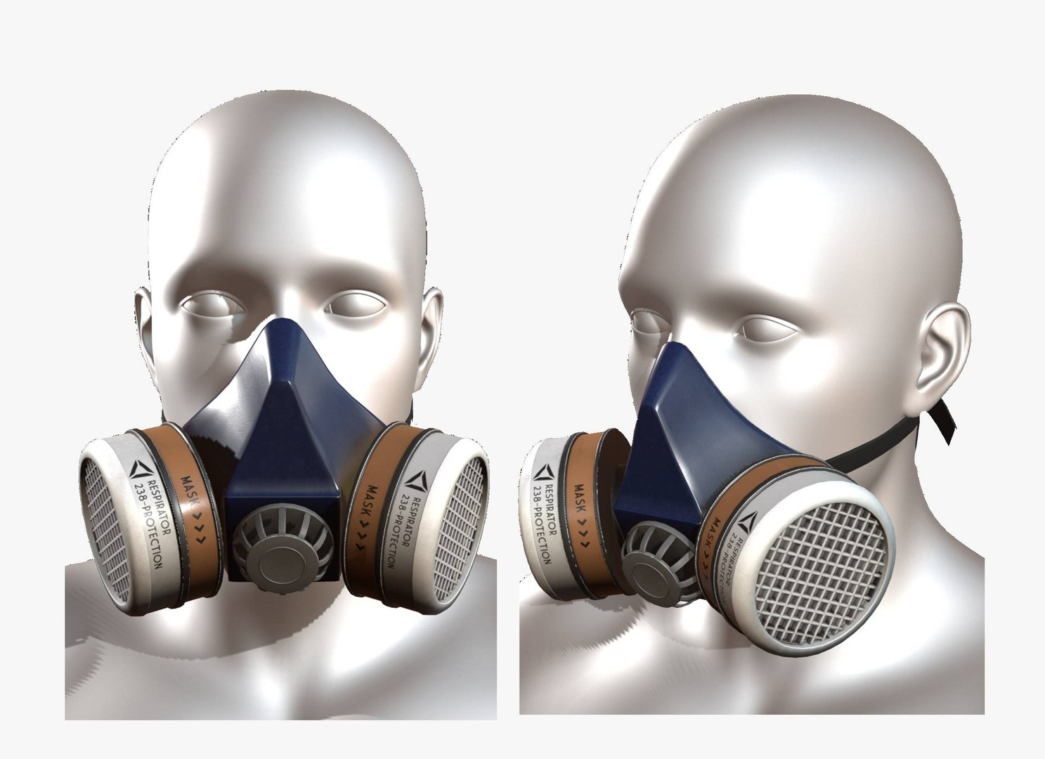 Gas Mask 3D Model - TurboSquid 1556142
