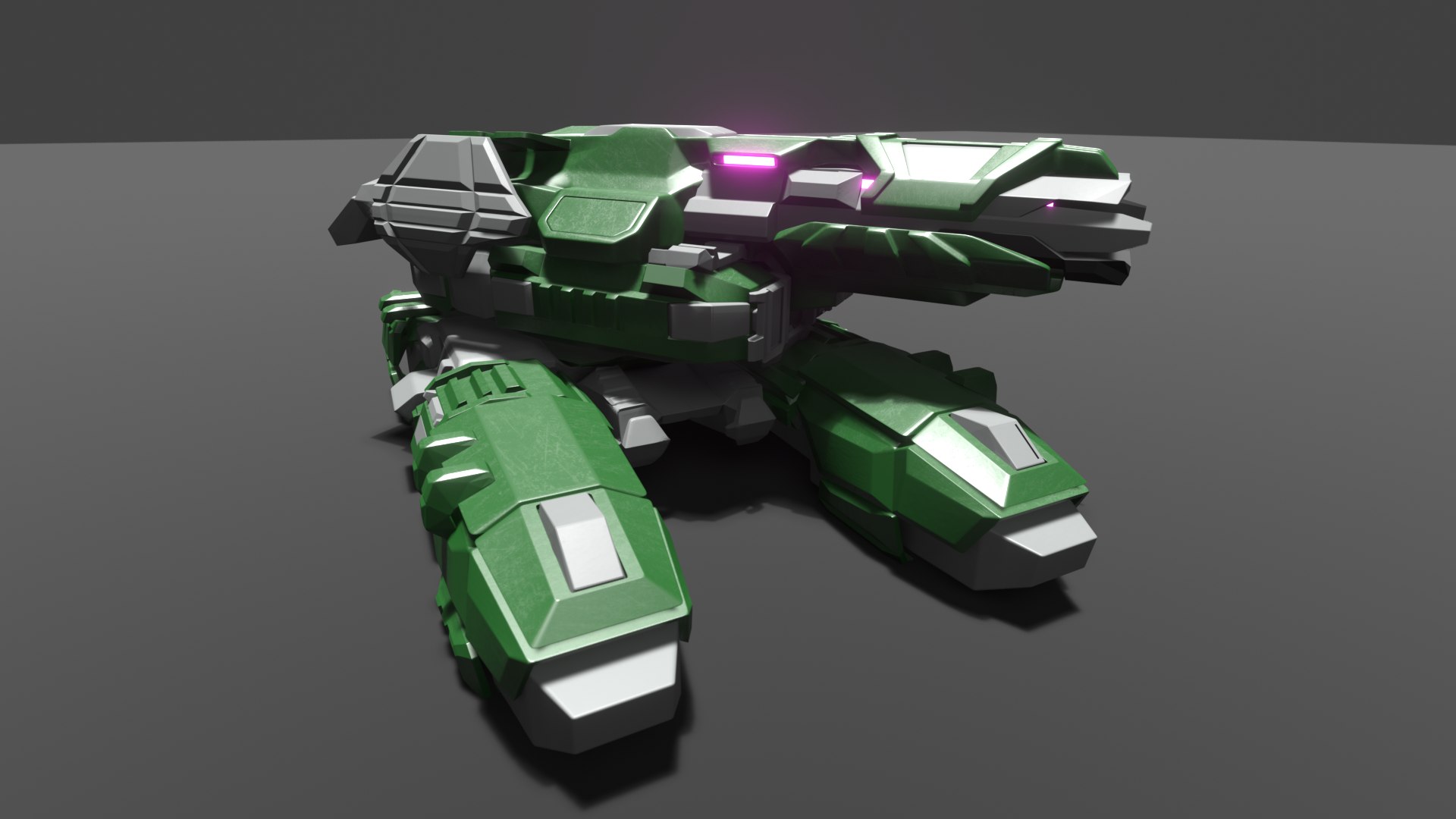 3D Futuristic Heavy Assault Tank 3D Model - TurboSquid 2302783