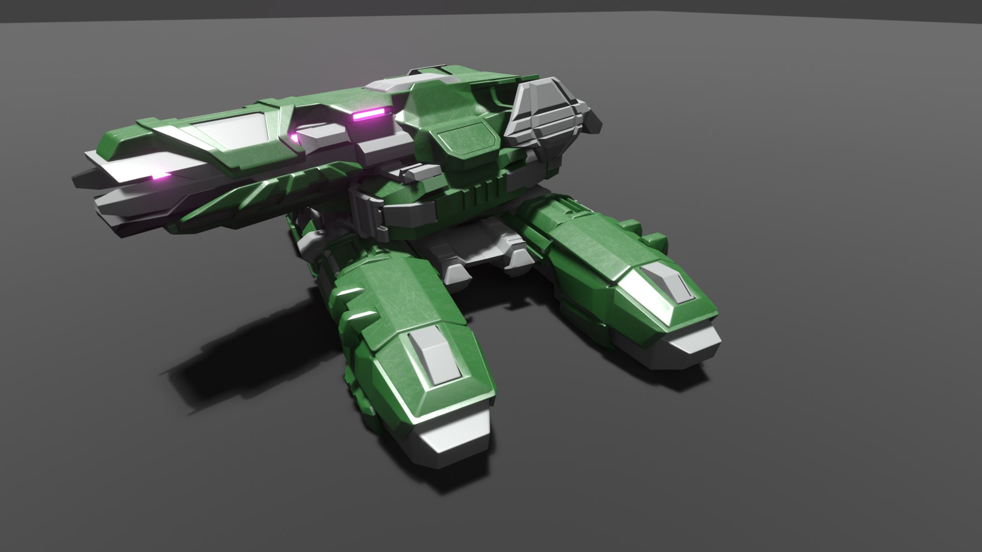 3D Futuristic Heavy Assault Tank 3D Model - TurboSquid 2302783