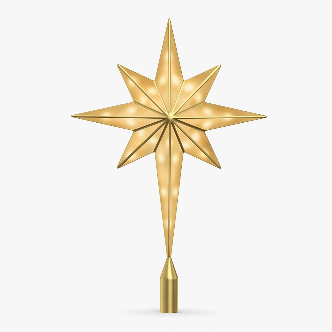 3D Model Star Topper Tree - TurboSquid 1466388