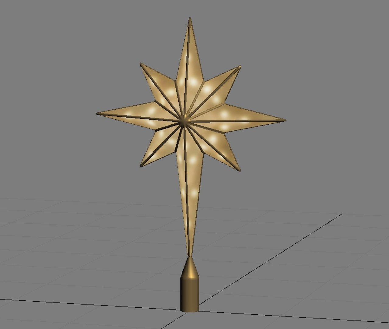 3D Model Star Topper Tree - TurboSquid 1466388