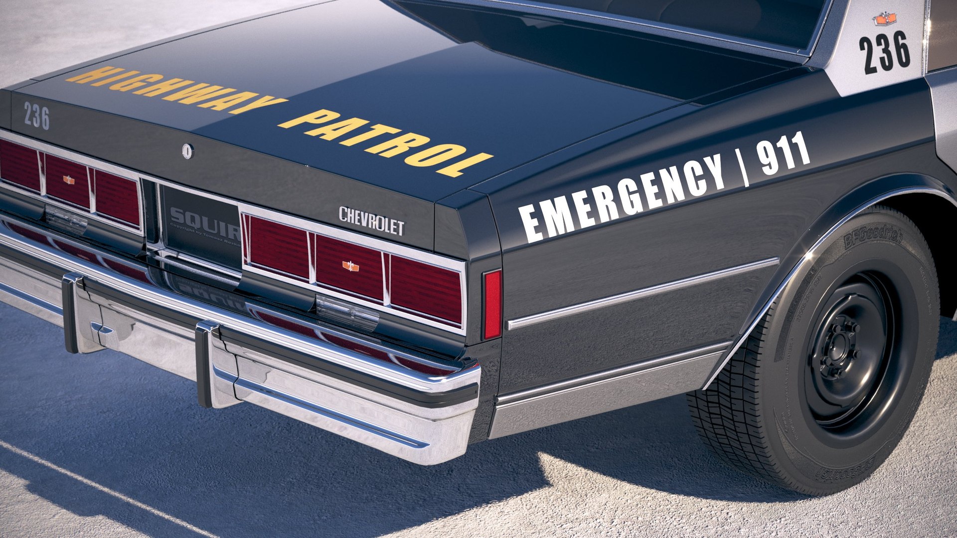 Police Caprice Chevrolet Model - TurboSquid 1263681