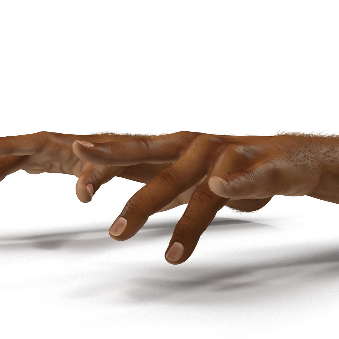 African Man Hands 3 Max