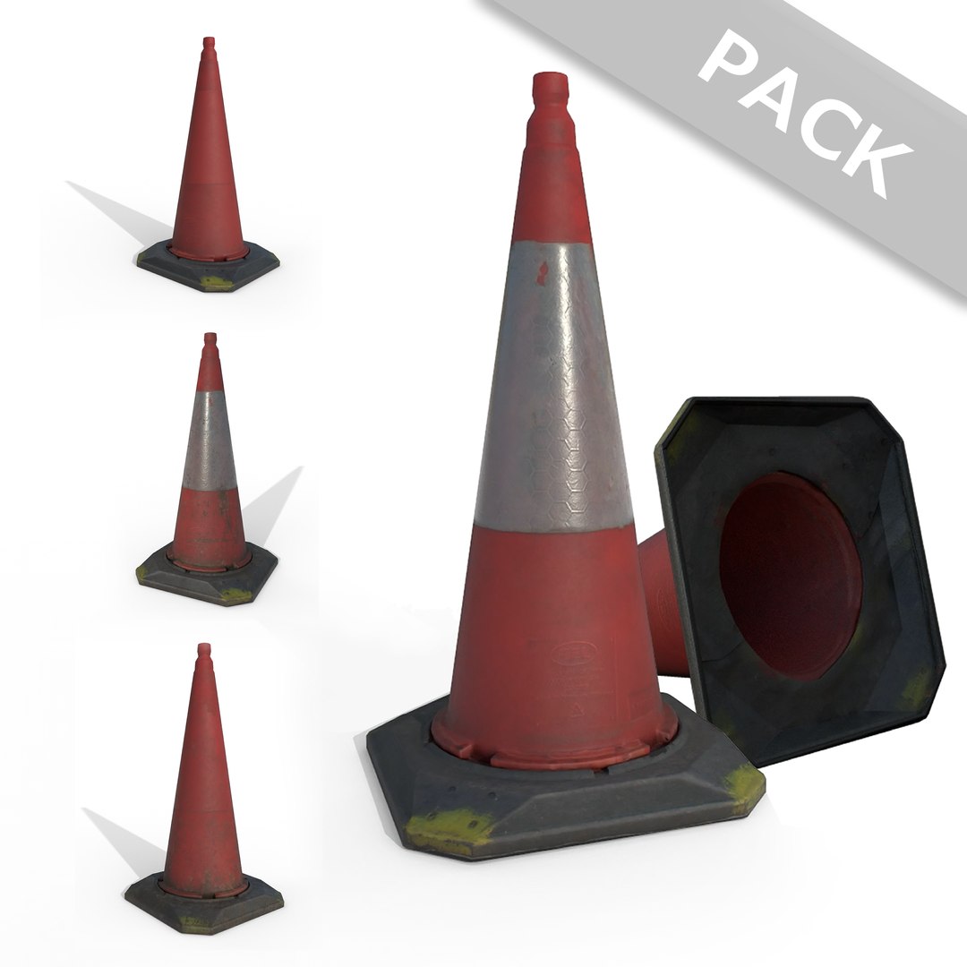 3D Traffic Cones Collection- Realistic- GameReady Model - TurboSquid ...
