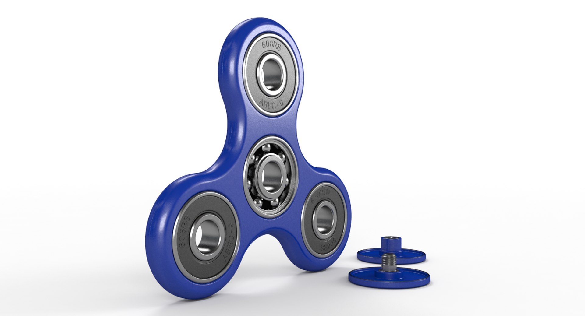 3D Fidget Spinner Blue - TurboSquid 1175859