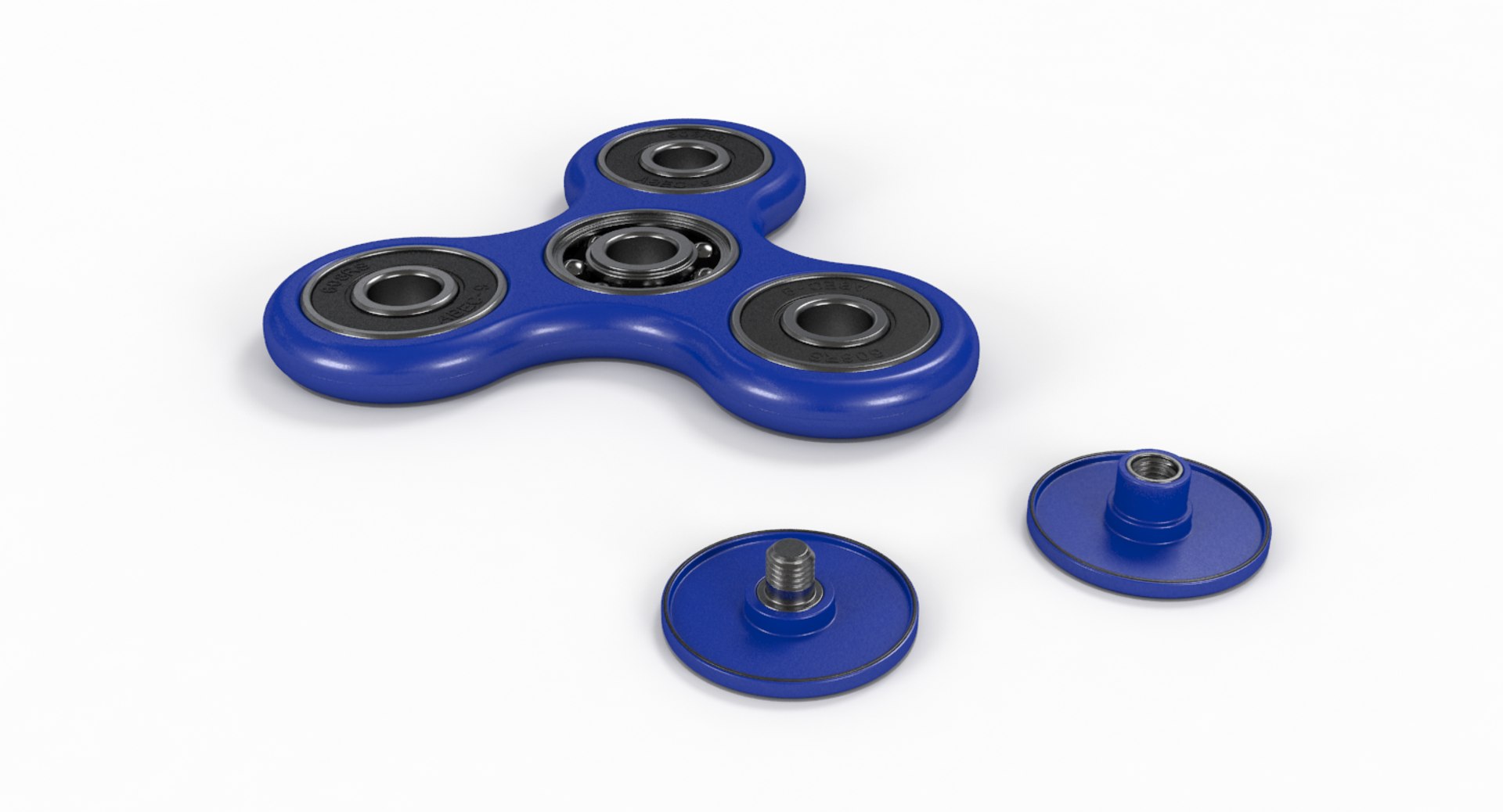 3D Fidget Spinner Blue - TurboSquid 1175859