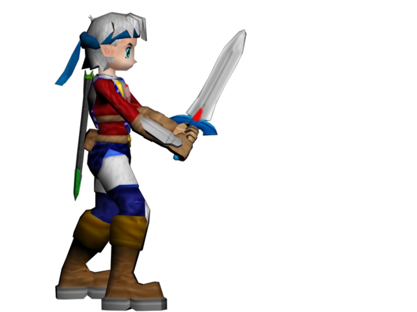 Hero Anime Sword 3d Model