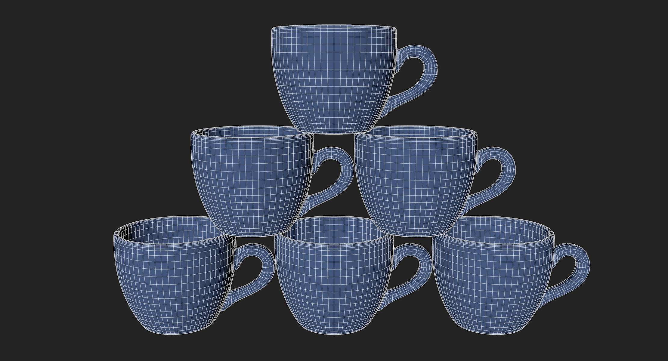 Realistic cup saucer set 3D - TurboSquid 1345015