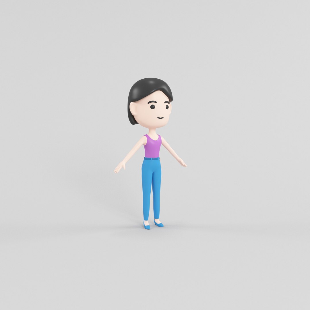 Cartoon Style Character 21 3D - TurboSquid 2520453