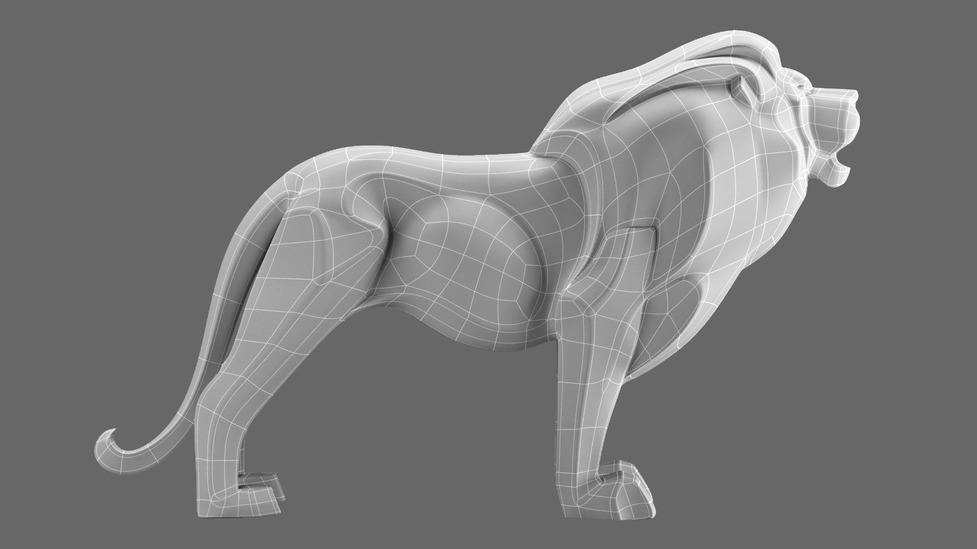 Lion sculpture 3D model - TurboSquid 1880949
