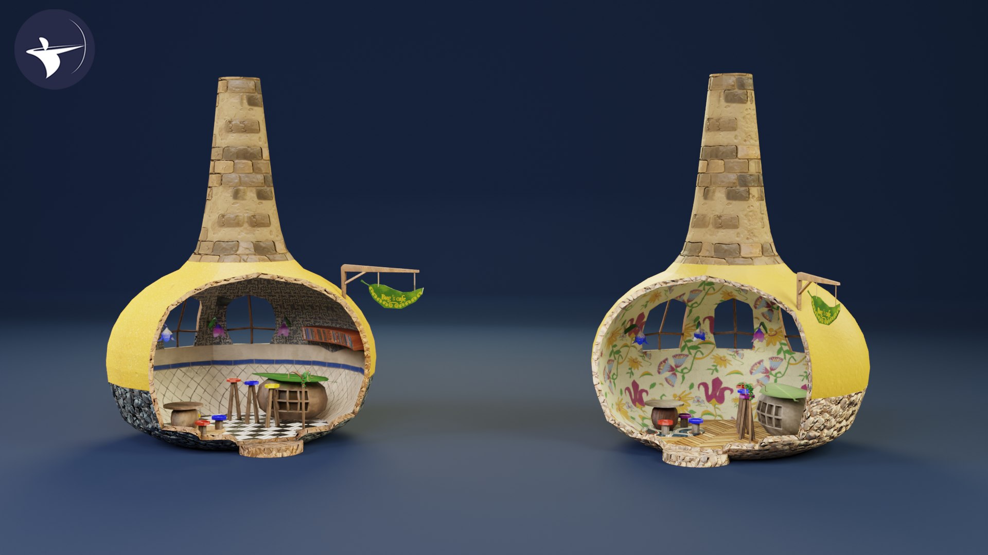 Bugs City Cartoon Town Stylized Environment With 15 Rigged Insect ...