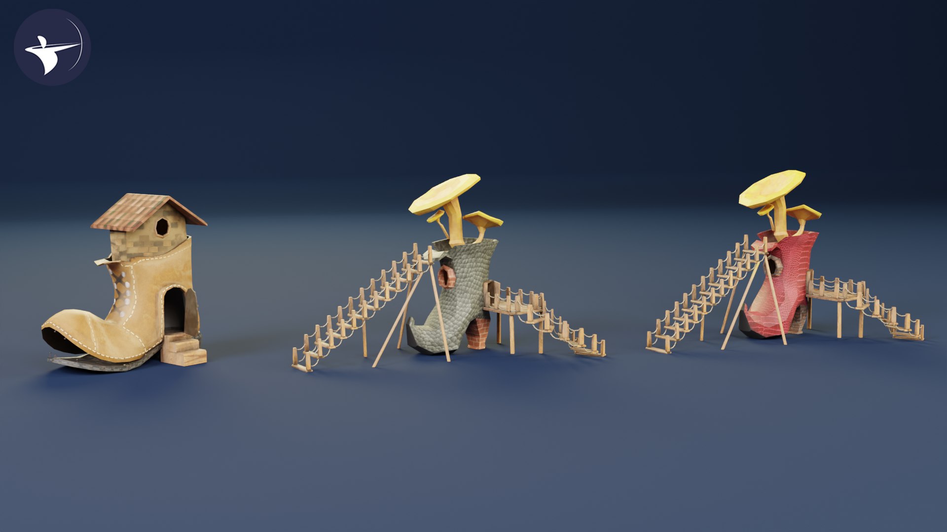 Bugs City Cartoon Town Stylized Environment With 15 Rigged Insect ...