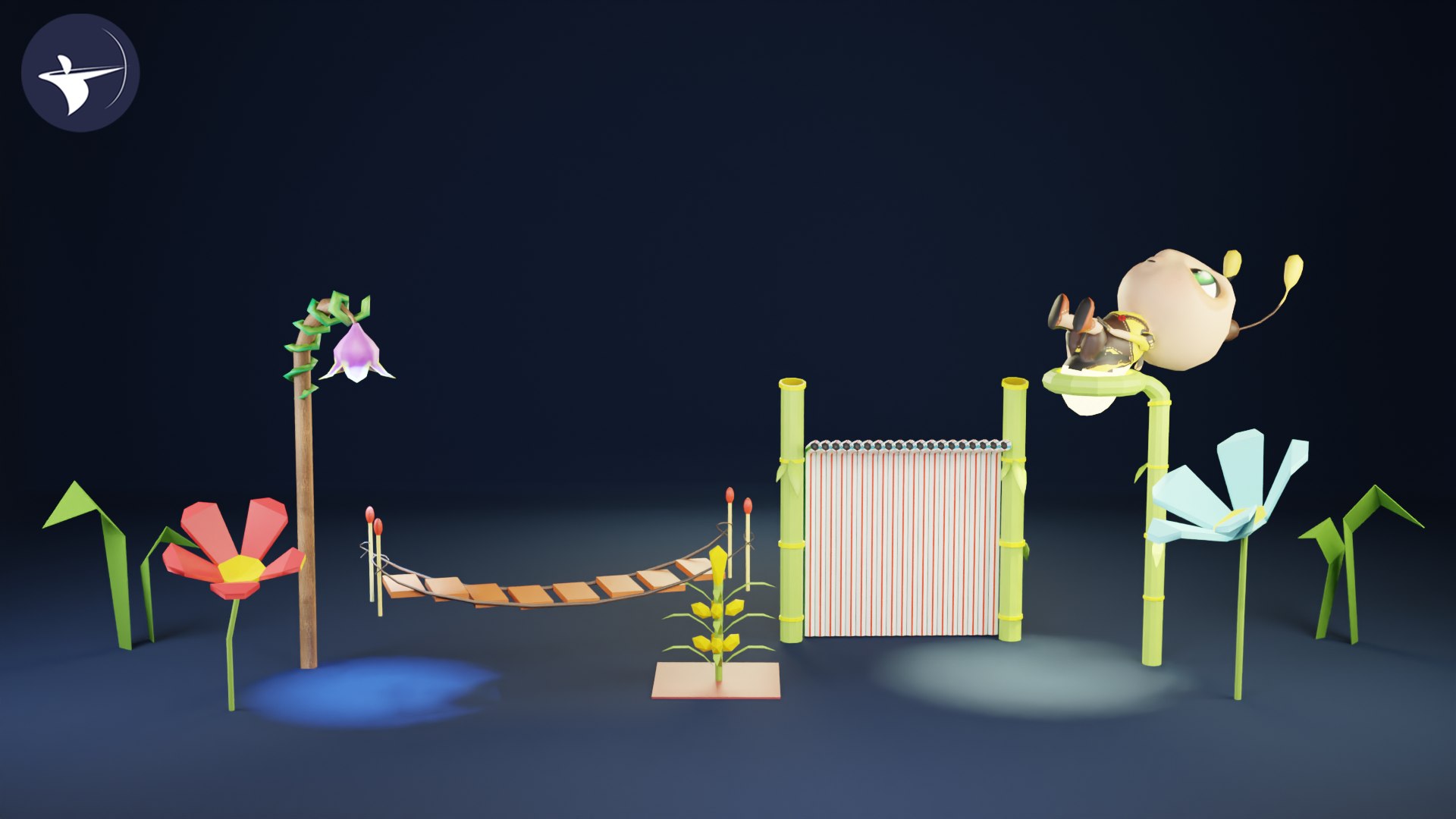 Bugs City Cartoon Town Stylized Environment With 15 Rigged Insect ...