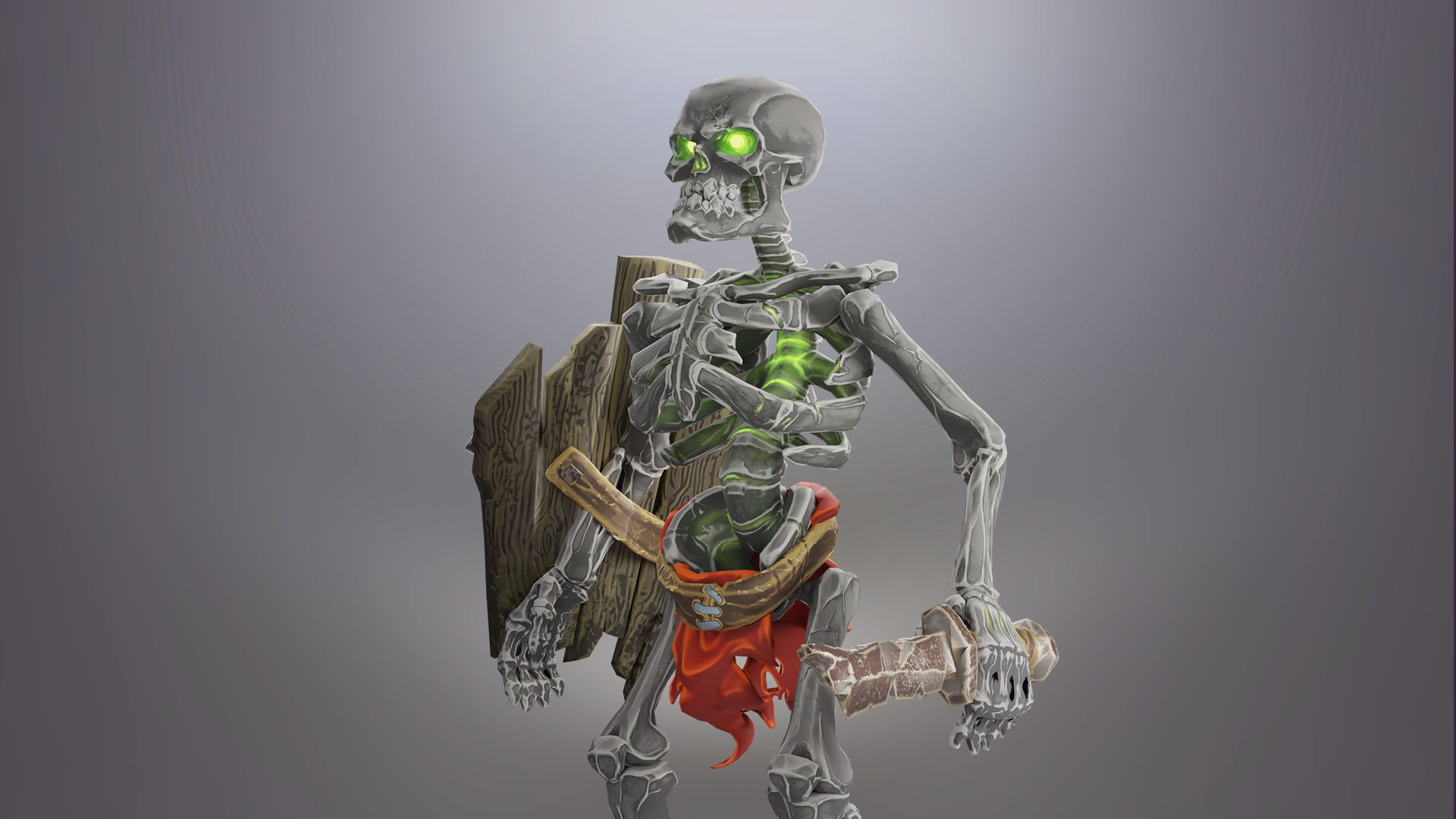 Game Ready Skeleton Character With 24 Animations Model - TurboSquid 2158816