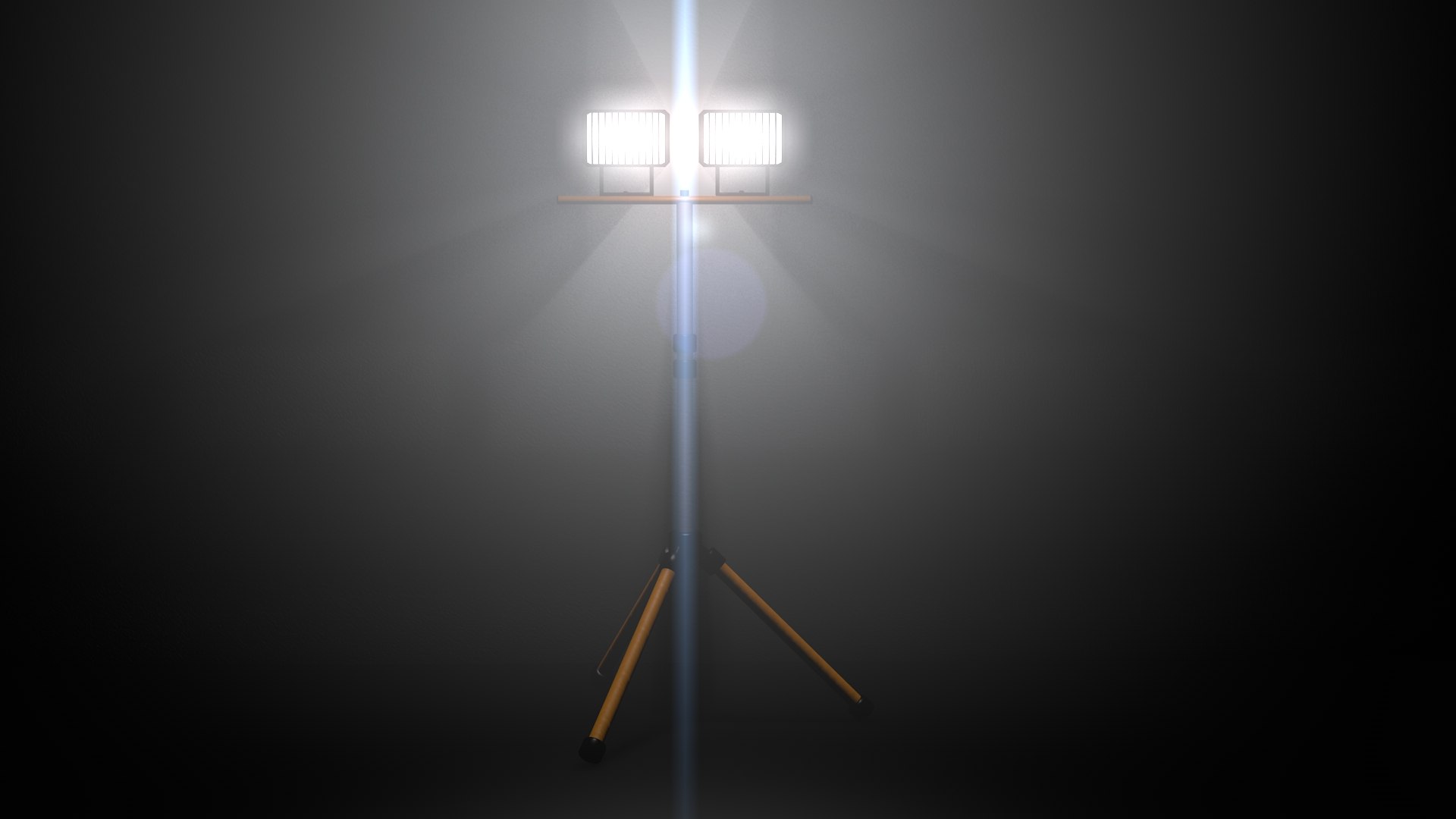 3d C4d Halogen Light
