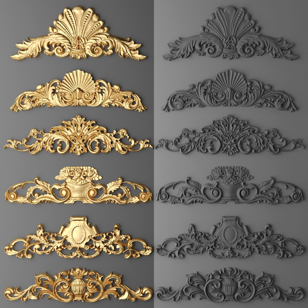 Cartouches Set 3d Max