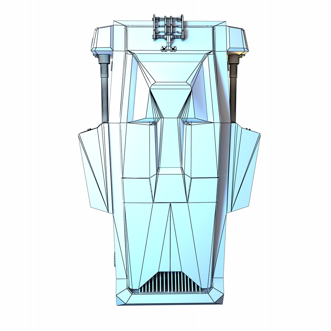 3d model of pbr cryo pod