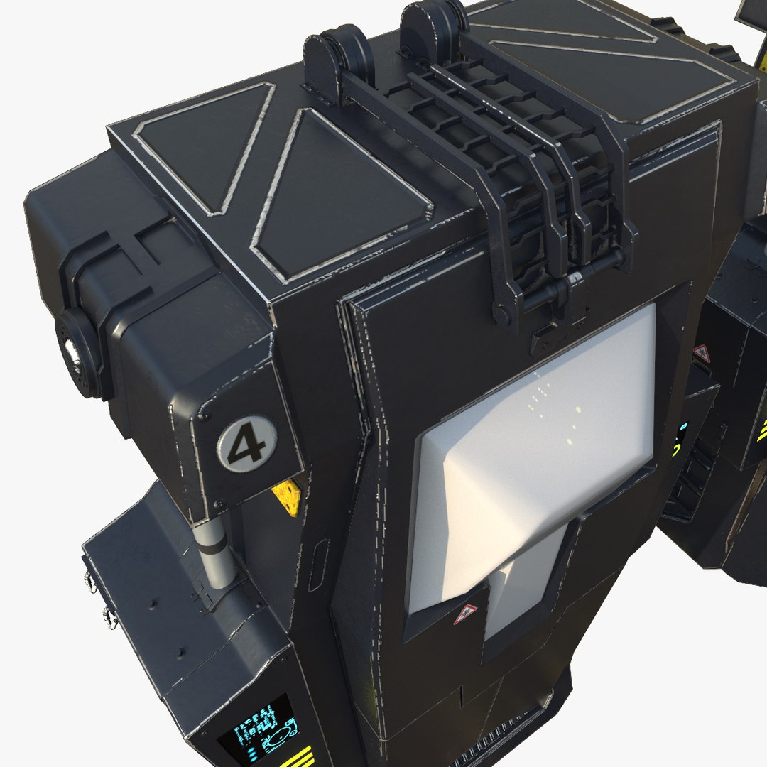 3d model of pbr cryo pod