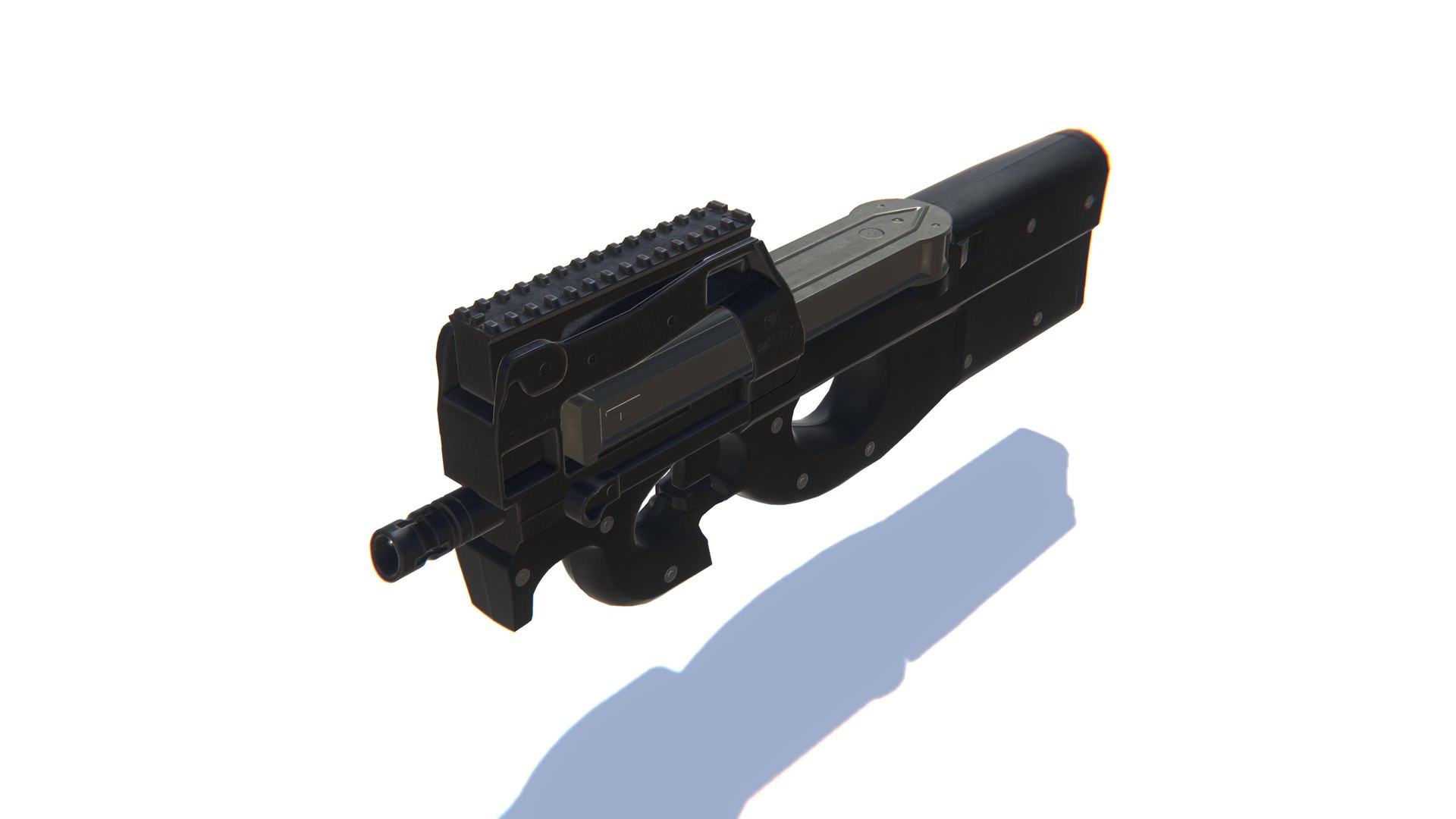 3D SMG P90 Low-poly 3D Model - TurboSquid 1800753