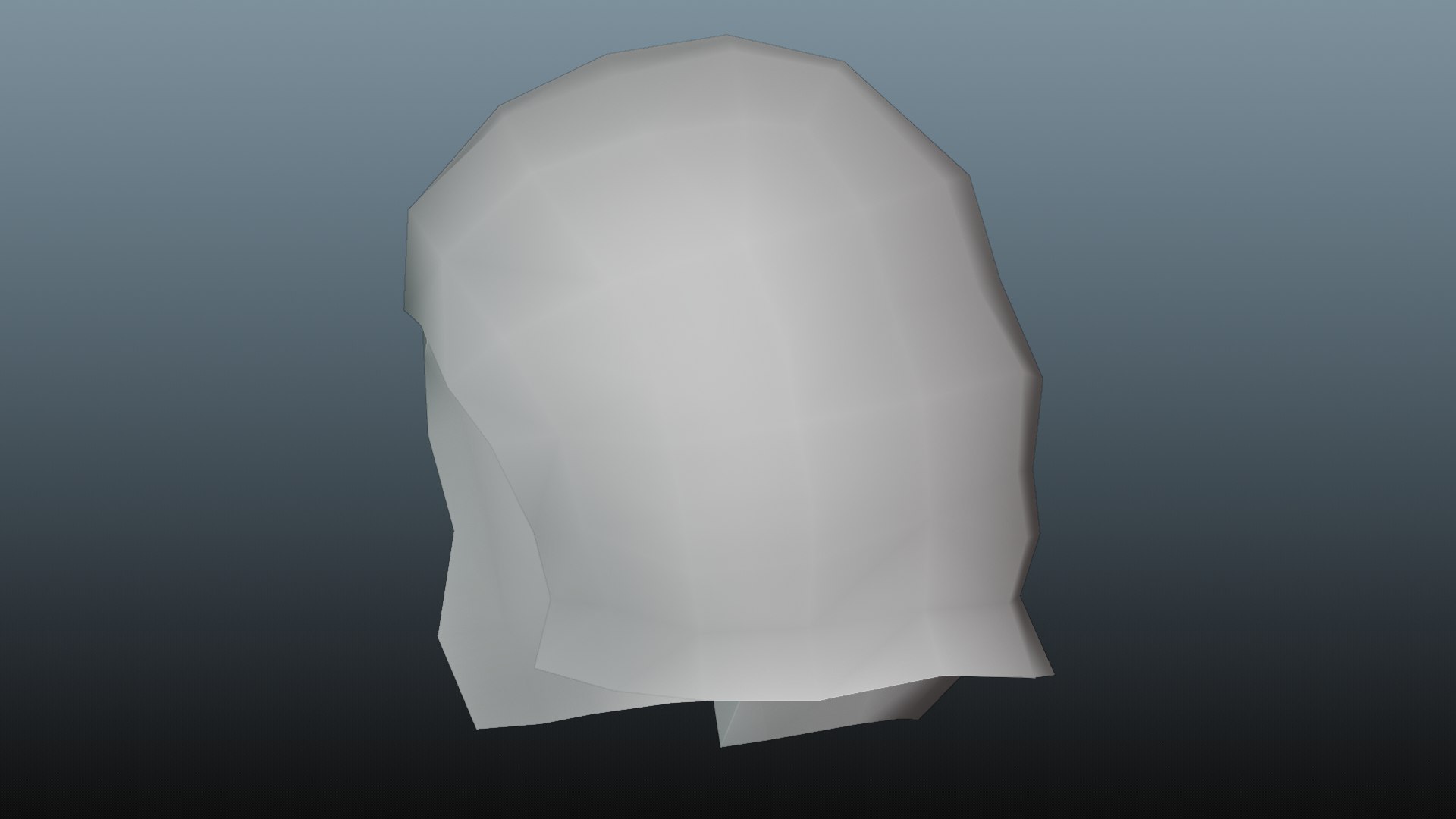 Female Hair Low Poly 4 Color Model - TurboSquid 2126242