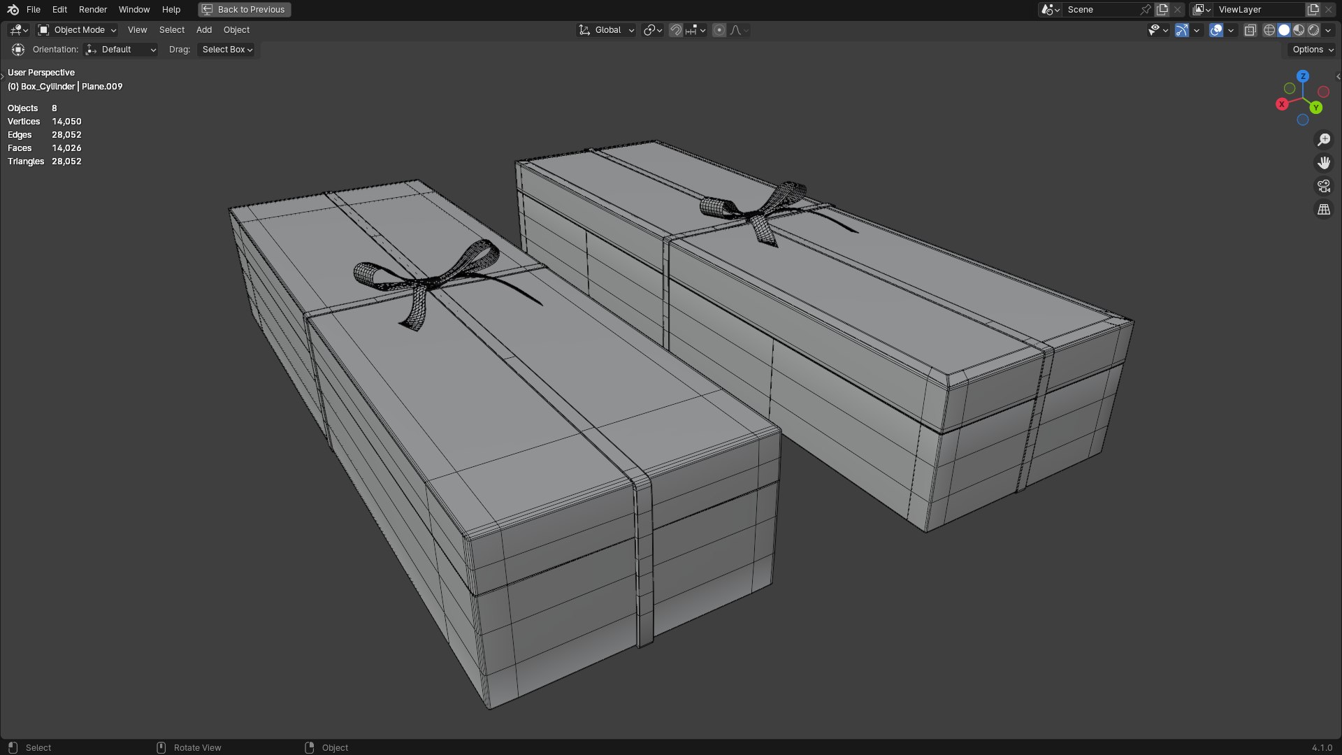 3D Gift Box Rectangle Shape With Ribbon - TurboSquid 2234305