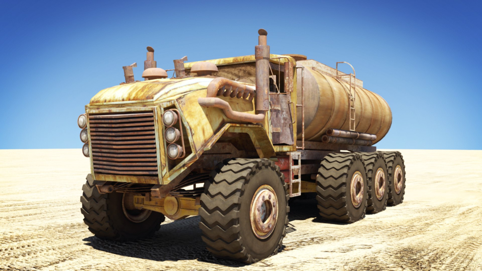 Apocalyptic Truck 3d Model